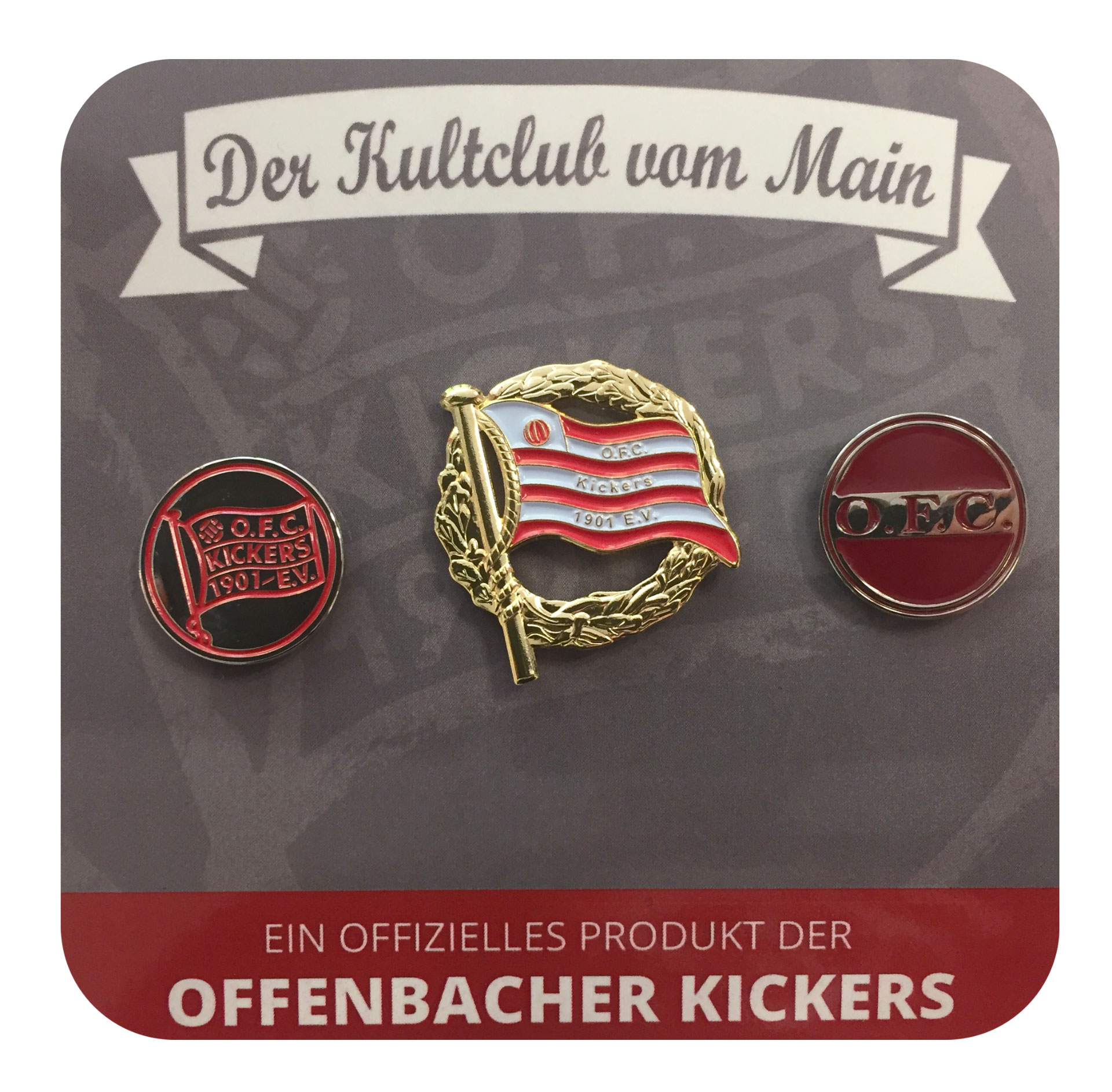 Pin "3er Set" | Utensilien | Im Stadion | Kickers Offenbach Fanshop